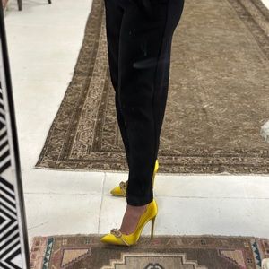 Sam Edelman | Shoes | Sam Edelman Yellow Satin Pumps | Poshmark